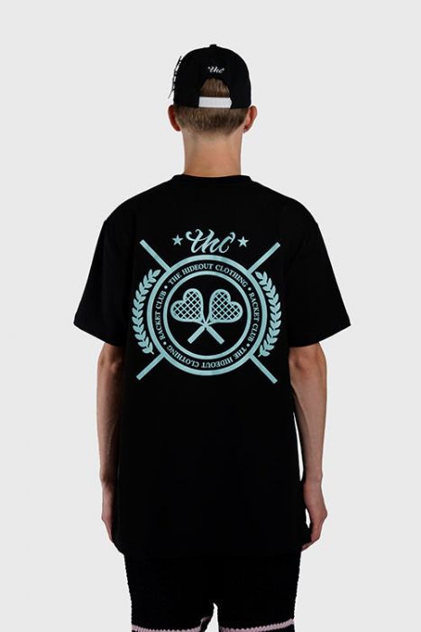 THE HIDEOUT CLOTHING Racket Club Tee THC-RA-SO-BLACK - Karmaloop