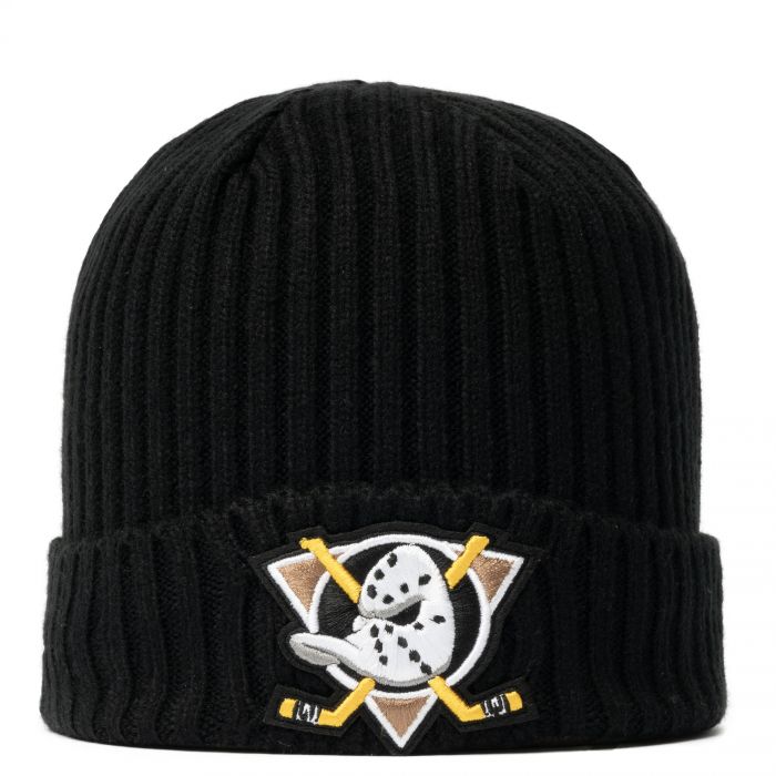 PRO STANDARD Anaheim Ducks Script Beanie HAD767130-BLK - Karmaloop