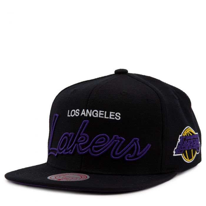 MITCHELL & NESS Los Angeles Lakers Neon Script Snapback 6HSSMM19194 ...
