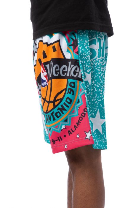 MITCHELL & NESS NBA All Star Mesh Shorts SHORAJ19064-ASGTEAL96 - Karmaloop