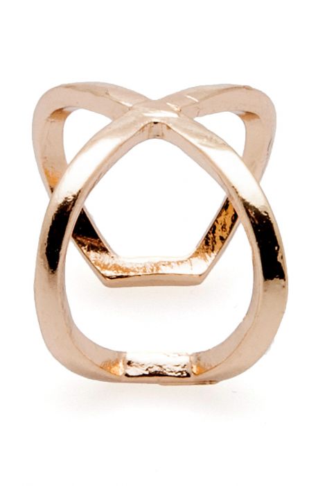 Duartsnjem Ring X in Gold