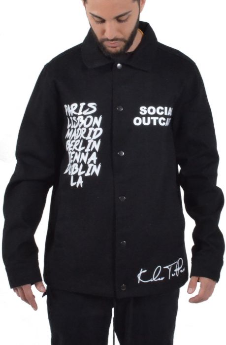 KILOS TO PARIS Flagship Jacket in Black KTP-FLAG-BLK - Karmaloop