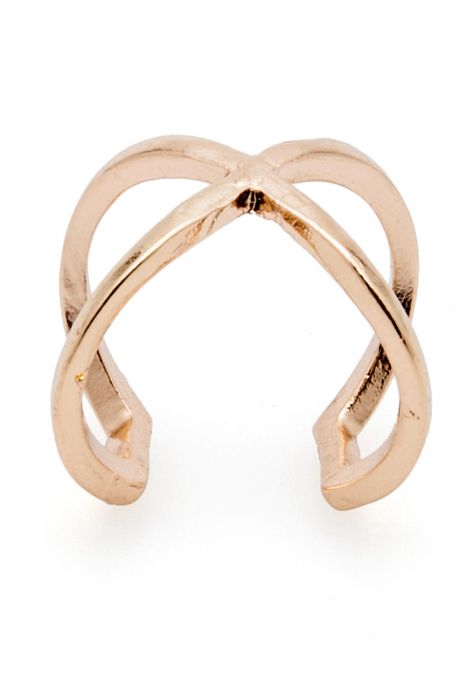 Duartsnjem Ring X in Gold