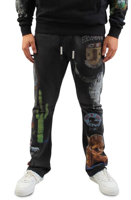 FIRST ROW ADVENTURE DEPT JOGGER FRB2488-BLK - Karmaloop
