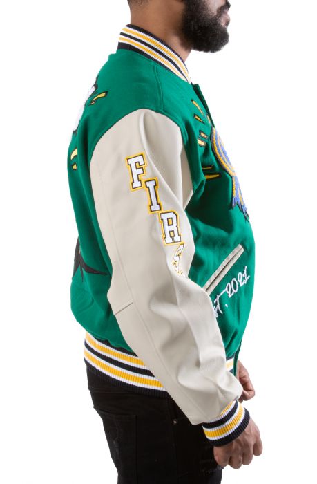 FIRST ROW Trophies Varsity Jacket FRJ0004-GRN - Karmaloop