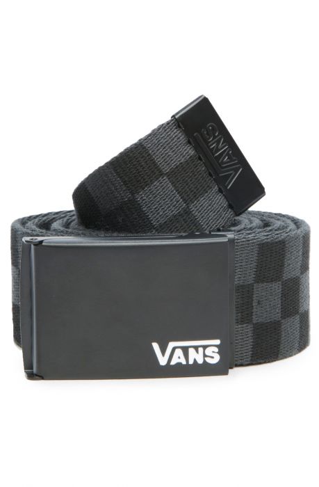 VANS The Deppster II Web Belt in Black and Charcoal VN0A31J1BA5-BLC ...