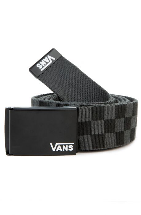 VANS The Men's Long Depster Web Belt in Black and Charcoal VN0A3HZWBA5 ...
