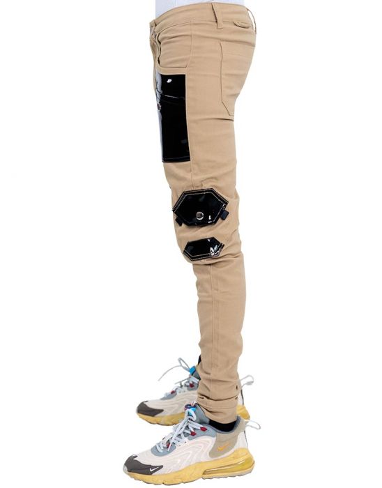 THE HIDEOUT CLOTHING Octagon Denim Jeans HDTCLTHNG-C0305E-SANDBROWN ...