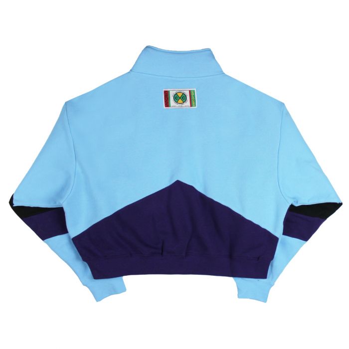 CROSS COLOURS Color Block Fleece Track Jacket - Blue CL85011CB-BLU-BLUE ...