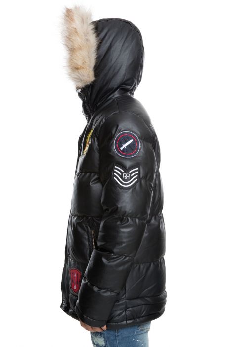 REASON The Combat Furr Puffer in Black H9-37-BLK - Karmaloop