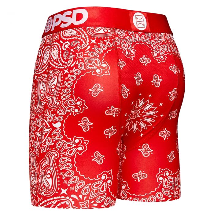 PSD UNDERWEAR Red Bandana Boxer Briefs E21911051 - Karmaloop