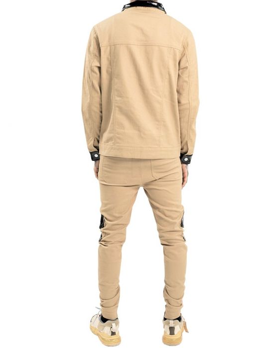 THE HIDEOUT CLOTHING Octagon Denim Jeans HDTCLTHNG-C0305E-SANDBROWN ...