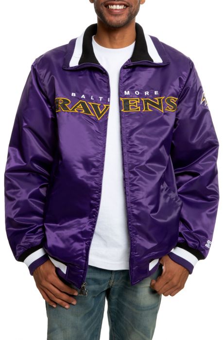 STARTER Baltimore Ravens Varsity Jacket LS800697-RAV - Karmaloop