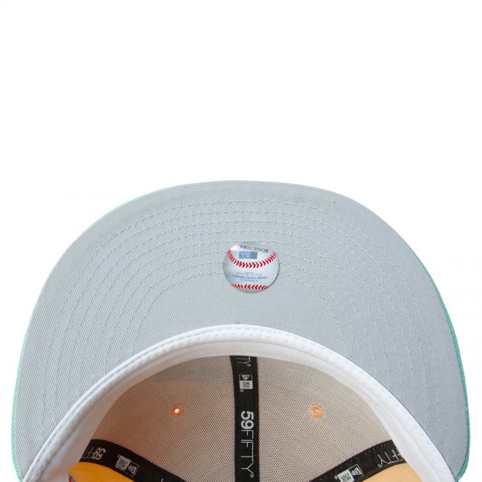 NEW ERA CAPS Houston Colts Peach Mint 59FIFTY Fitted Hat 70725296 ...