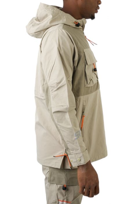 SMOKE RISE Utility Anorak Jacket WW-23683SK-EARTH - Karmaloop