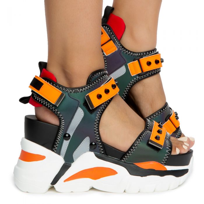 ANTHONY WANG Oval-03 Platform Sandals OVAL-03-BLK - Karmaloop