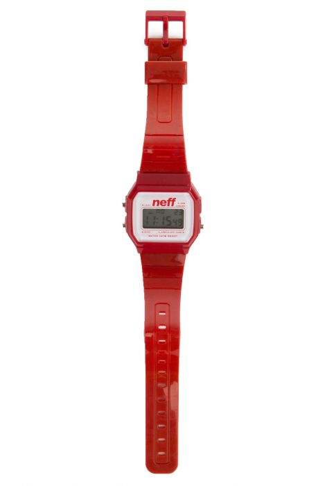 NEFF The Flava Digital Watch in Red NF0204-REDWHT - Karmaloop