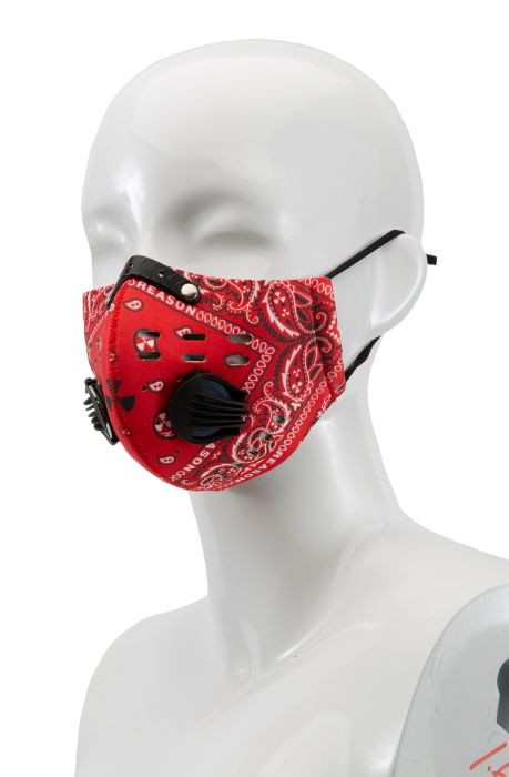 REASON Bandana Vented Mask FM-21RED - Karmaloop
