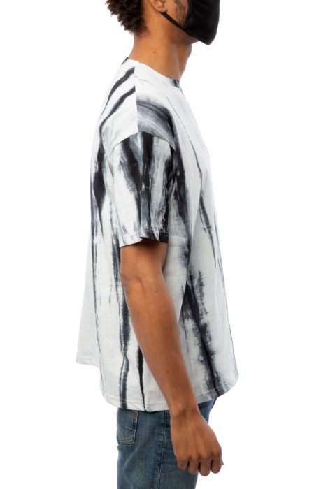 White/Black Tie Dye T Shirt