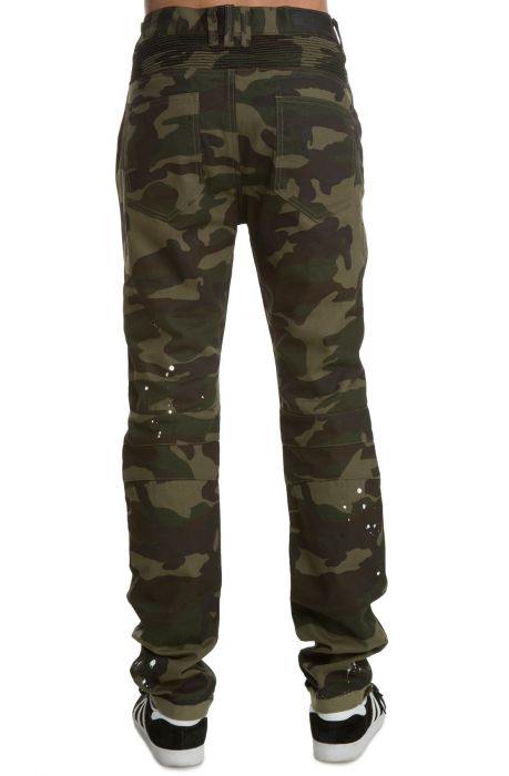 CIVIL The Dean Splatter Camo Biker Denim 17-100021-04-CMO - Karmaloop