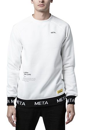 META THREADS Hydra Crew Sweater White SWEATER_META_HYDRA_WHITE - Karmaloop