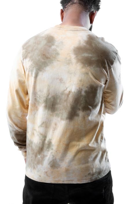 HUF Mess Tie Dye Long Sleeve Tee TS01508-BRO - Karmaloop