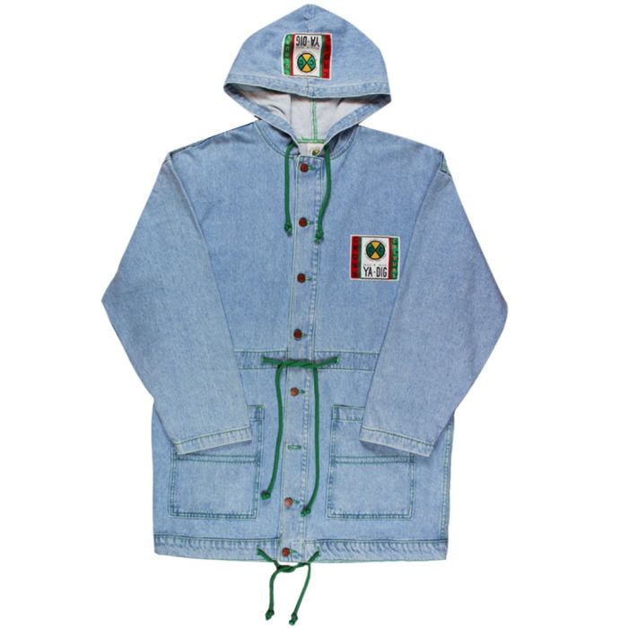 CROSS COLOURS Denim Hooded Barn Jacket - Vintage Indigo C60530-VIN ...