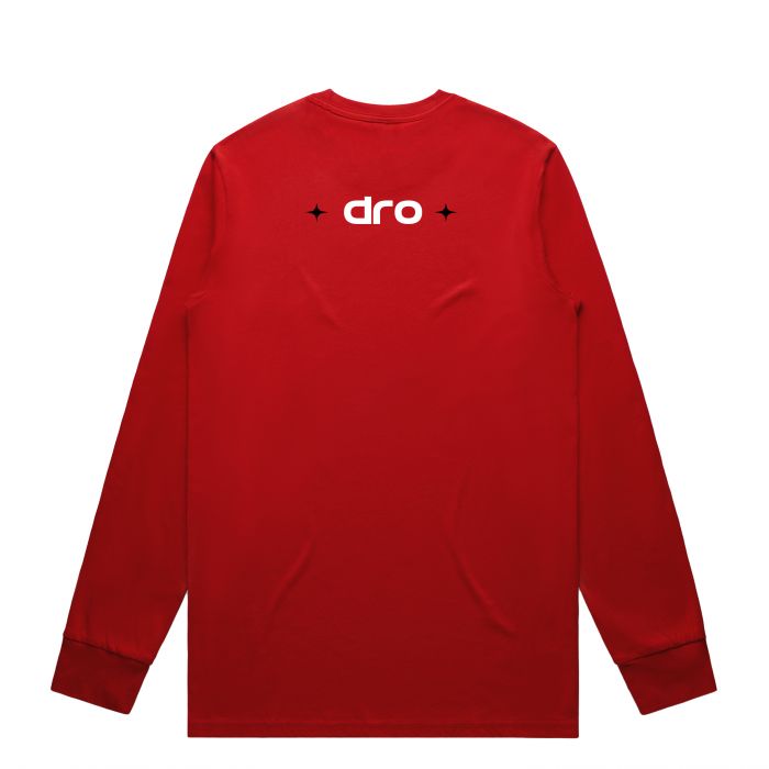 DRO Formula Long Sleeve Tee - Red LS-FORMULA-RED-RED - Karmaloop