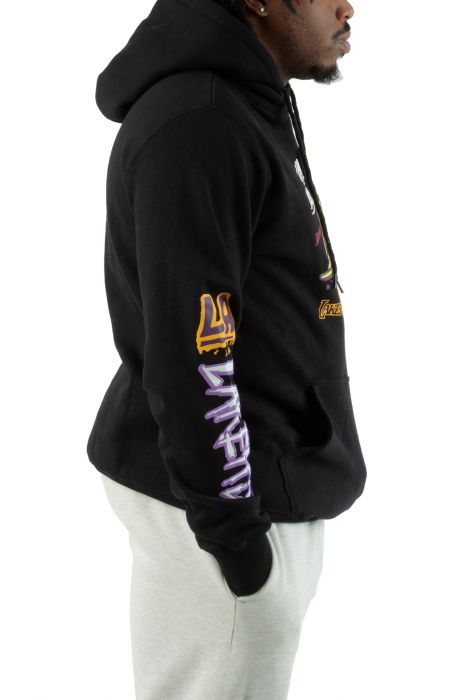 MITCHELL & NESS NBA SLAP STICKER HOODIE LAKERS FPHD4771-LALYYPPPBLCK ...
