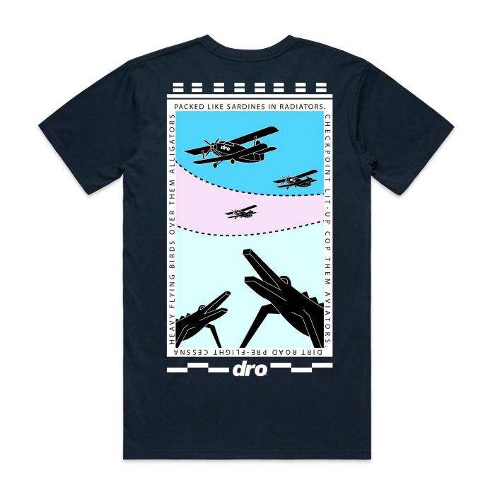 DRO Alligators Black T-shirt T--ALLIGATORS-NAVY - Karmaloop
