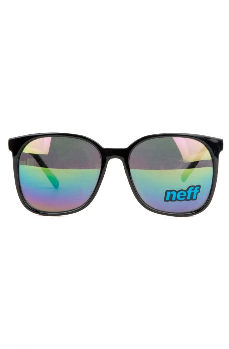 NEFF The Women's Oversized Shield Sunglasses in Black P2583-BLK - Karmaloop