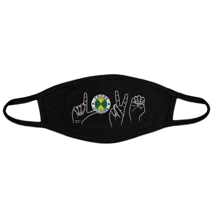 CROSS COLOURS Love Face Mask - Black X110-5LOV-BLK-BLACK - Karmaloop