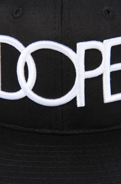 DOPE Hat Dope logo Snapback in Black