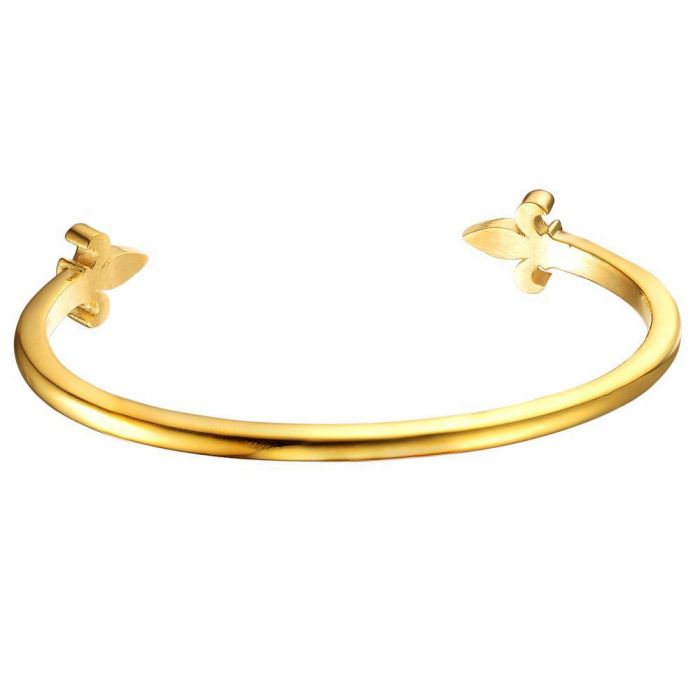 MISTER Double Saint Cuff Bracelet Gold CDSAINT-G-GOLD - Karmaloop