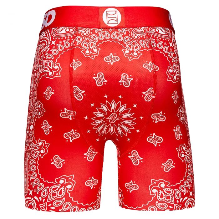 PSD UNDERWEAR Red Bandana Boxer Briefs E21911051 - Karmaloop