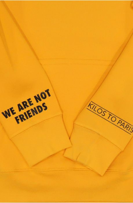 KILOS TO PARIS Social Reject Hoodie in Yellow and Black ...