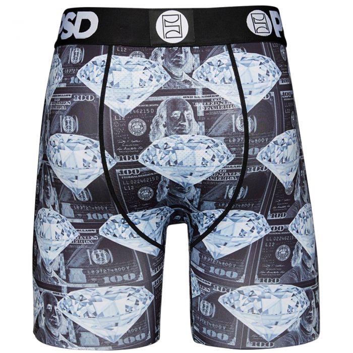 PSD UNDERWEAR Dark Money Diamond Boxer Briefs 321180034 - Karmaloop