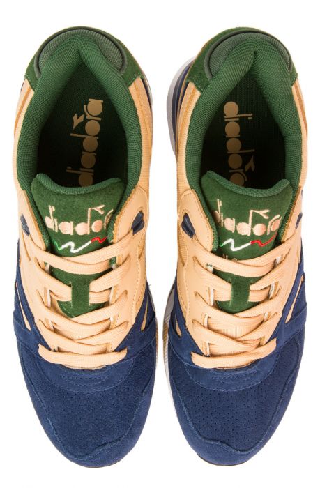 DIADORA The N9000 Double L Sneakers in Sand, Estate Blue & Greener Pastures 170483-C6284-SBG ...