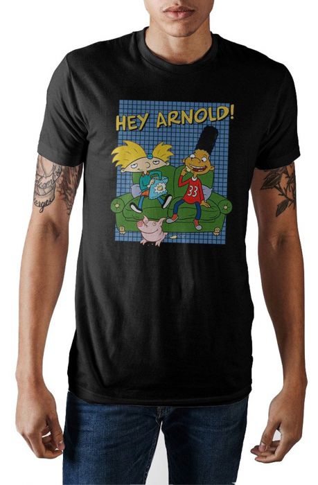 FULL SCALE The Hey Arnold Gang Tee in Black TS3TYNARN - Karmaloop
