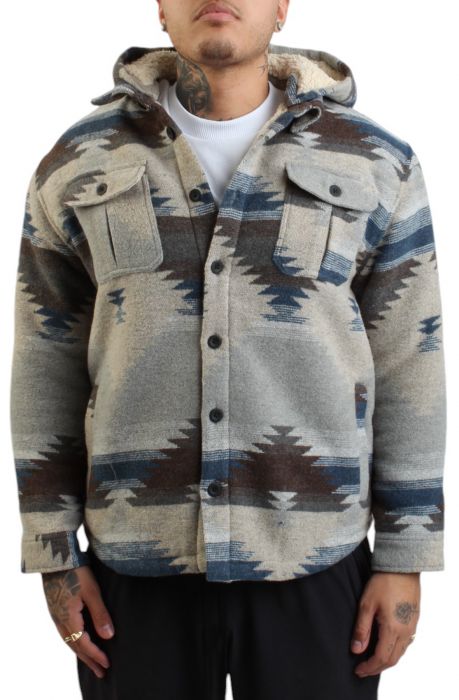 HIGH CALIBER Tribal Hooded Jacket C14041-KHAKI - Karmaloop