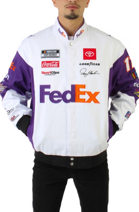 JH DESIGN Fedex Racing Jacket DHO303FE23-WHT - Karmaloop