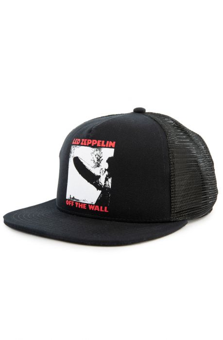 VANS x Led Zeppelin Trucker Hat in Black and White VN0A3IHHY28 - Karmaloop