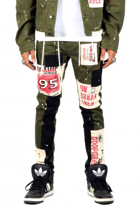 KLEEP Chive Washed Skinny Twill Pants KLP-92251C - Karmaloop