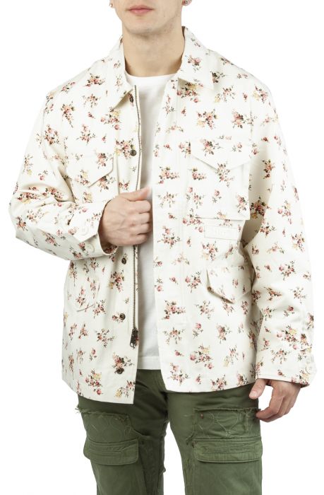 HUF Floral Field Jacket JK00386-IVORY - Karmaloop