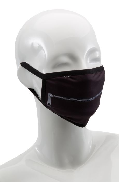 MASKCOT Zipper Face Mask in Black 703-0914-BLK - Karmaloop