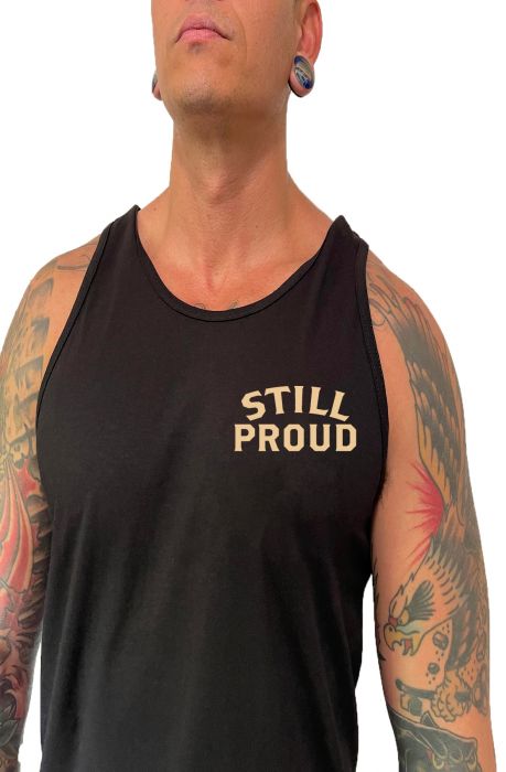 STILL PROUD OUT OF STEP Black Tank-Top SP00-46 - Karmaloop