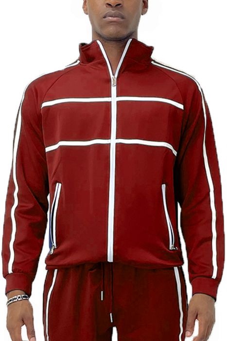 WEIV Cordial Tape Track Jacket TJ770--RED - Karmaloop