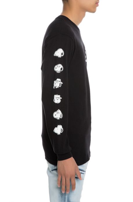 VANS The x Peanuts Snoopy's Brothers Long Sleeve in Black VN0A36YABLK ...