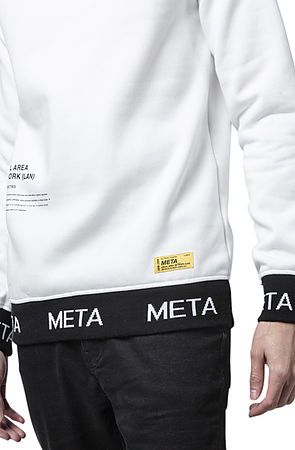 META THREADS Hydra Crew Sweater White SWEATER_META_HYDRA_WHITE - Karmaloop