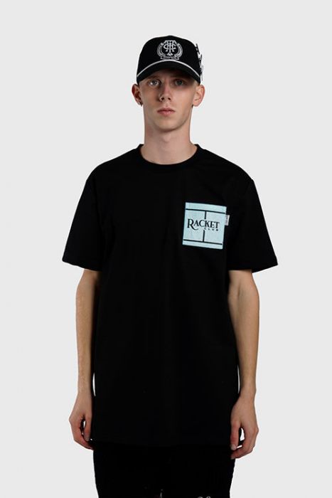 THE HIDEOUT CLOTHING Racket Club Tee THC-RA-SO-BLACK - Karmaloop